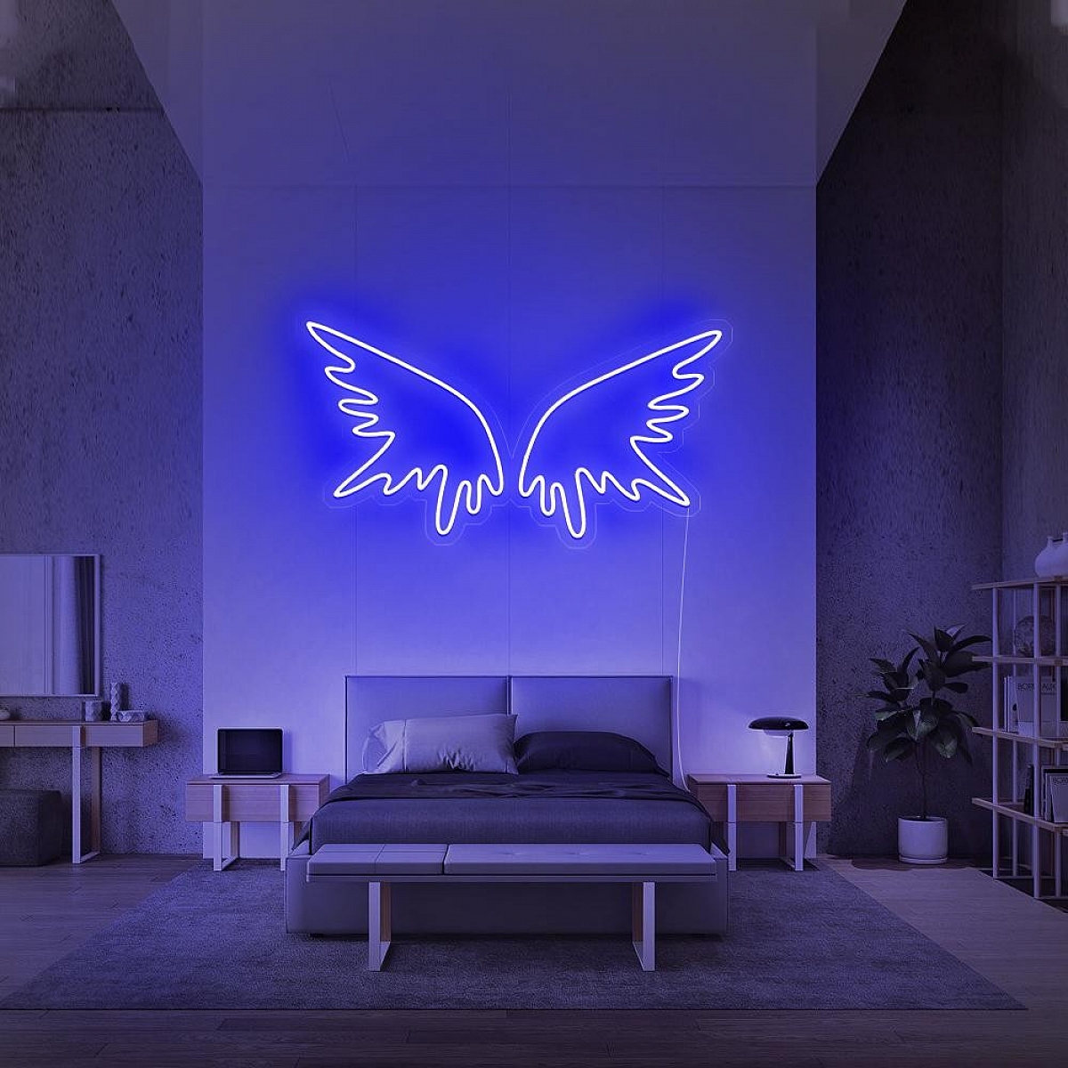 Angel Wing Neon Sign NS001 - Home Decor - UniqueMy