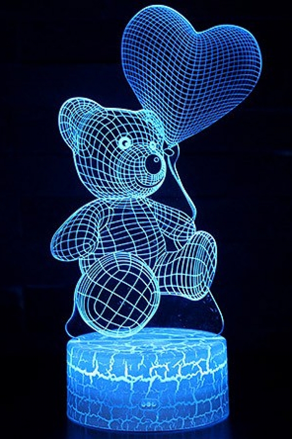 Love Bear 3D Neon Led Night Lamp NL015 - Neon LED Lights - UniqueMy