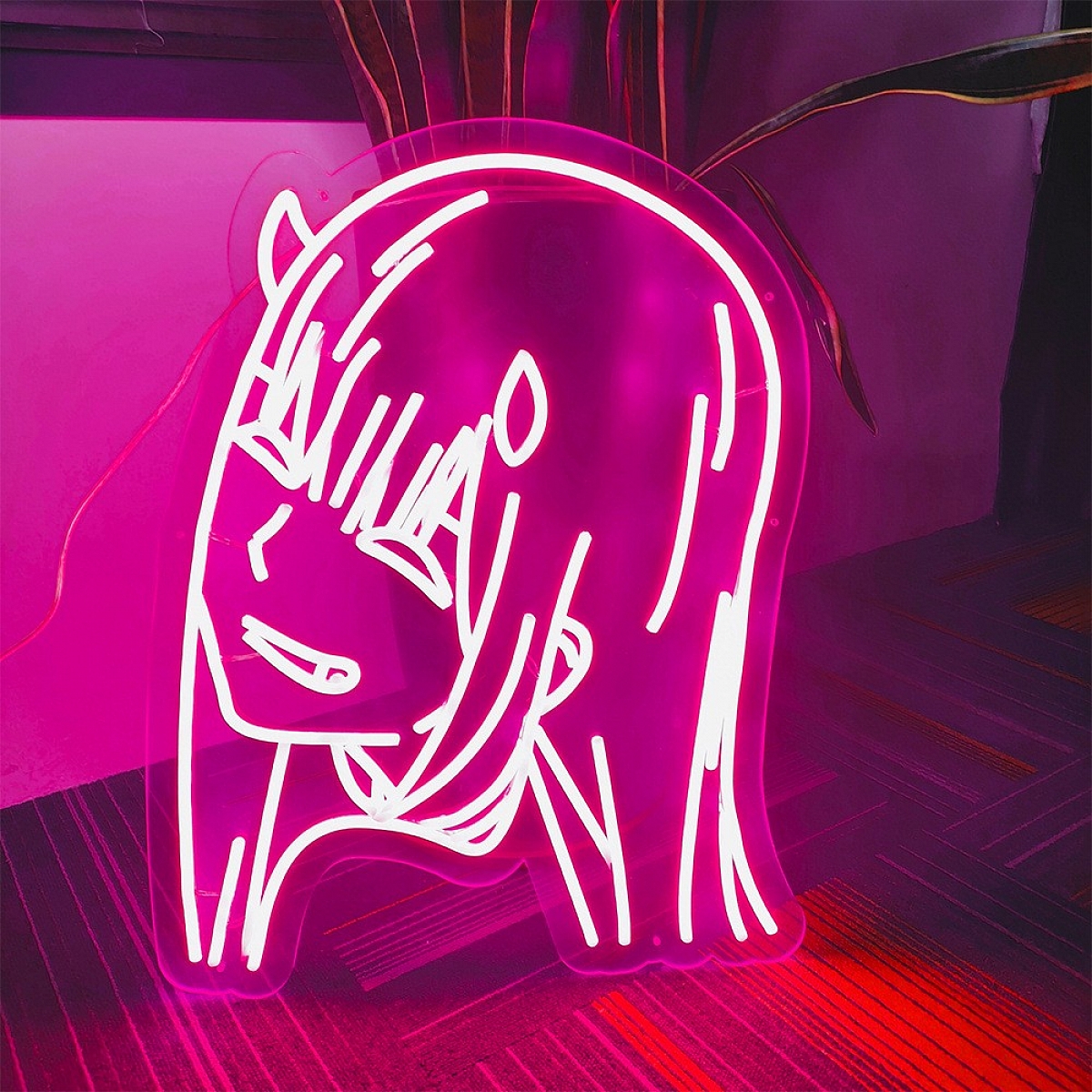 Zero Two Neon Sign NS031 - Home Decor - UniqueMy